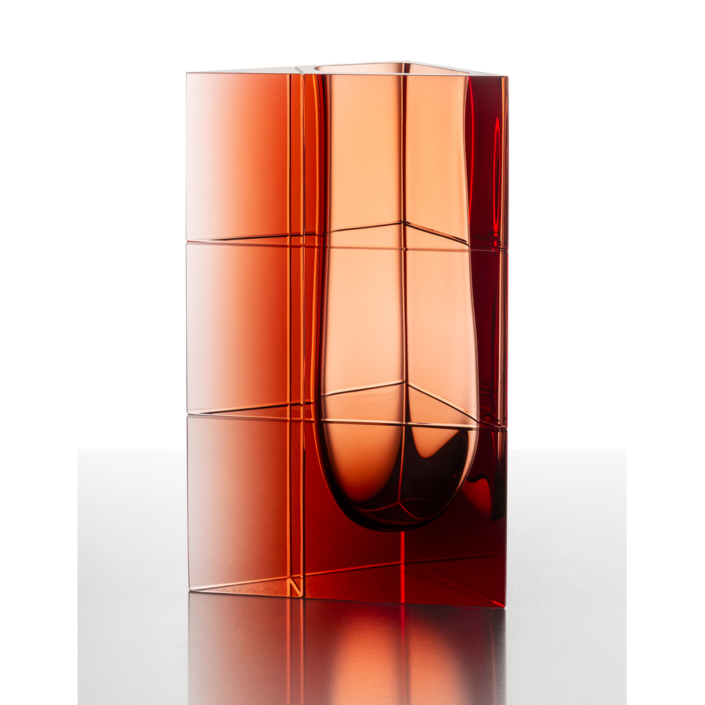 Moser Axis Vase – Wedge Cut Glass | Edition of 50